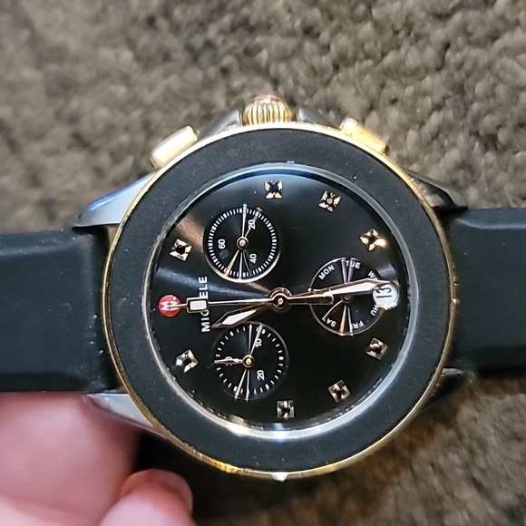 Michele | Accessories | Michele Tahitian Jelly Bean Chronograph Watch ...